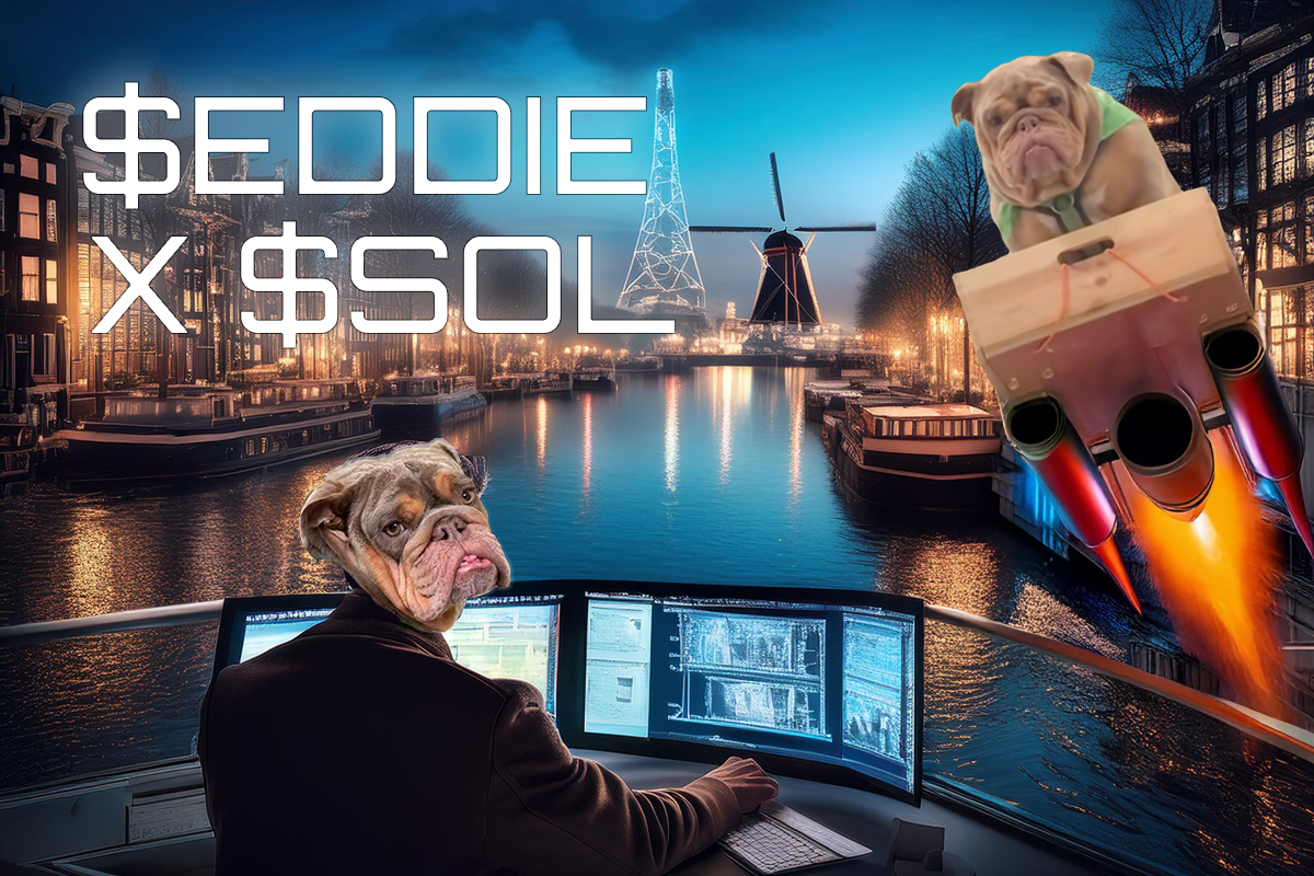 $EDDIE | The Viral Stairlift Bulldog Meme Coin on Solana 🐕🎢